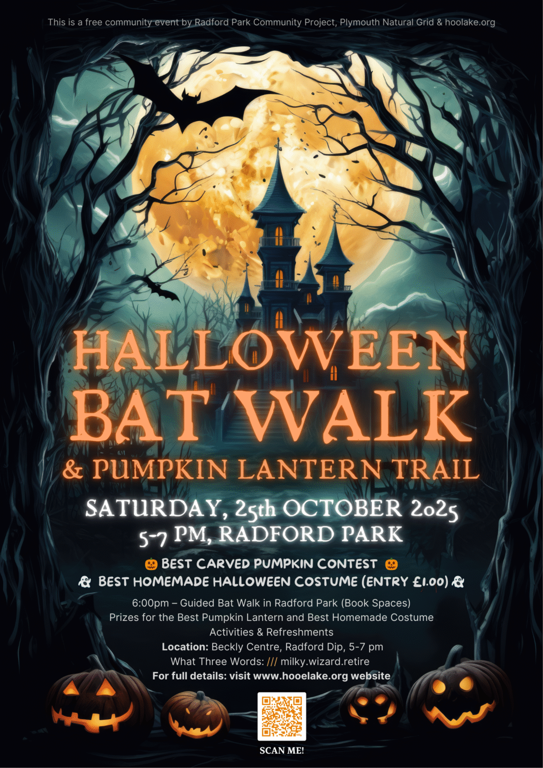 Halloween Bat Walk & Lantern Trail 2025 – Radford Park – Hooelake.org